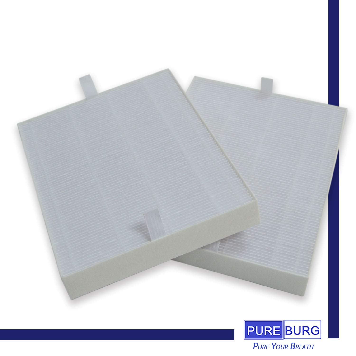 PUREBURG AP-1216L Replacement True HEPA Filter Set Compatible with Coway AP-1216L Tower Mighty Air Purifier,H13 Activated Carbon Pre-Filters