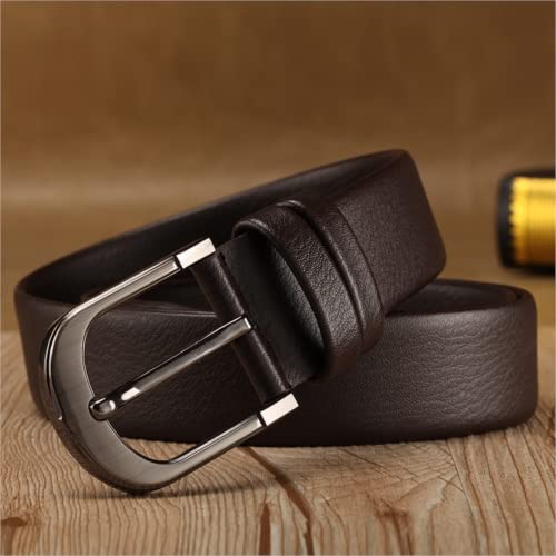 Wei-Secret Men's belt, artificial leather belt, environment-friendly belt, simple belt, casual belt, gifts for men, Father's Day gift (2 pieces)