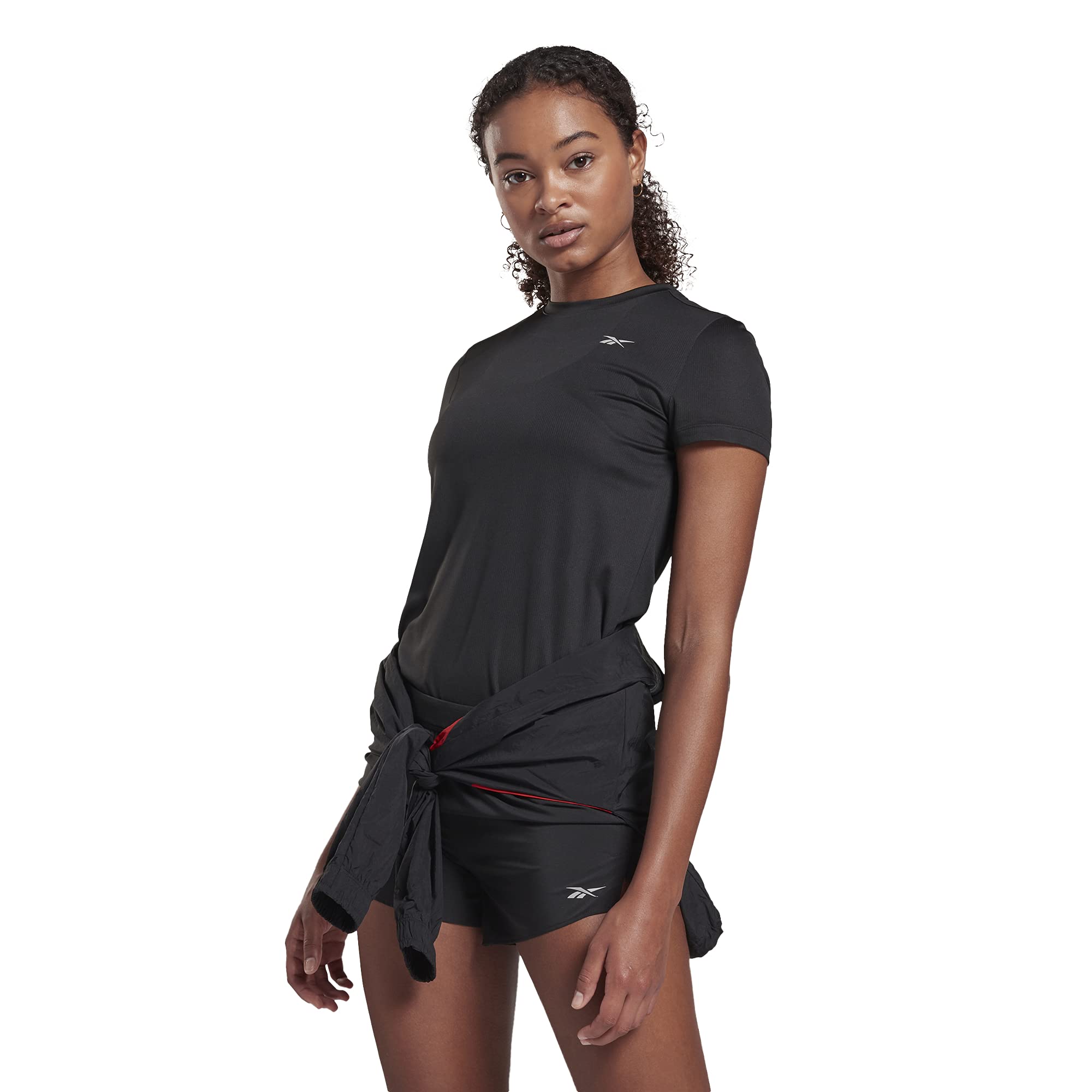 Reebok Running Essentials Short Sleeve Tee, Black, Large