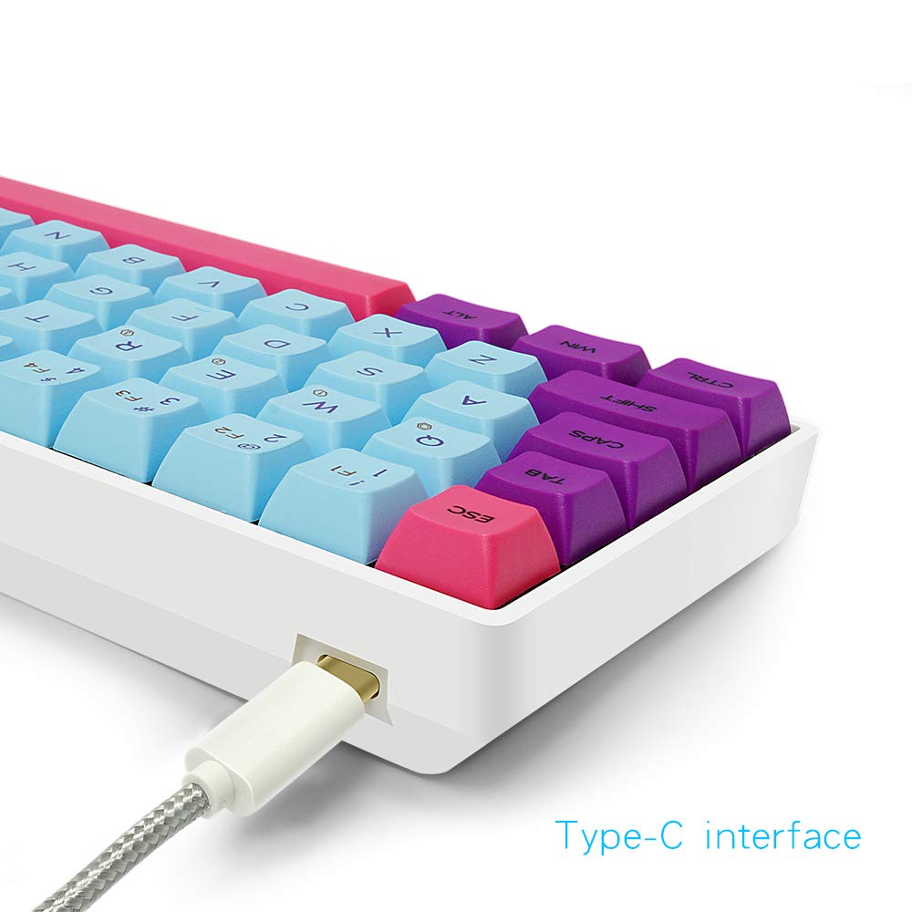SK64 Joker Wired 70 Keys Multi Color RGB Illuminated LED Backlit Programmable with PBT Heat Sublimation Keycaps for PC/Mac Gamer(Joker Limited Edition, Gateron Optical Brown)