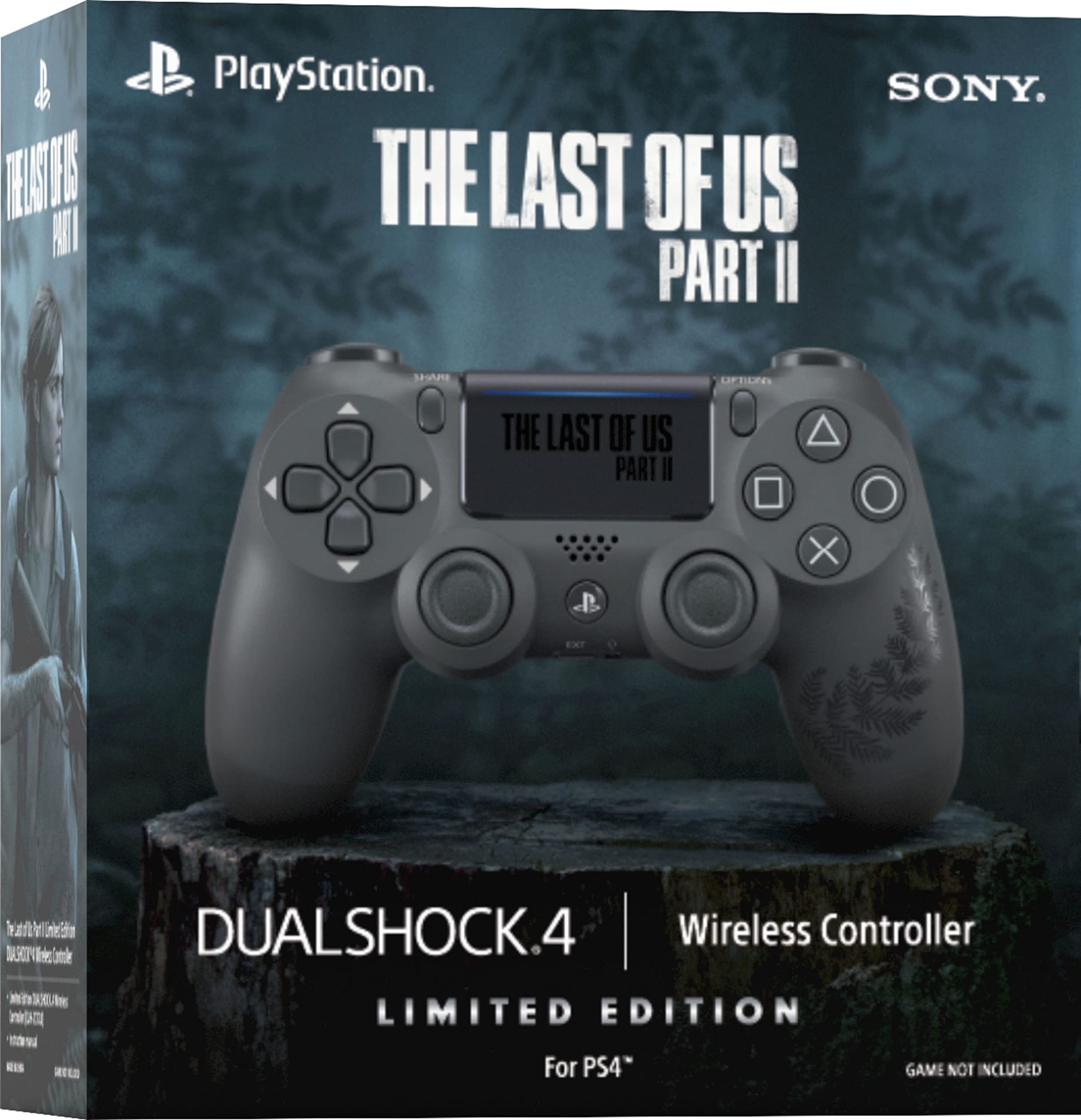 PlayStation The Last of US Part II DualShock4 Wireless Controller Limited Edition for PS4 4 Controller, Gray, MAIN-48409