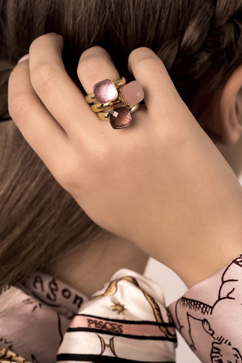 QUDO FIRENZE RING - GOLD (Light Peach, 7)