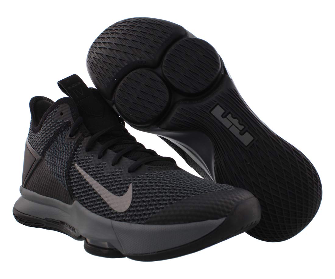 Nike Men's Lebron Witness 4 Basketball Shoes (11, Black/Black/Iron Grey/Anthracite)