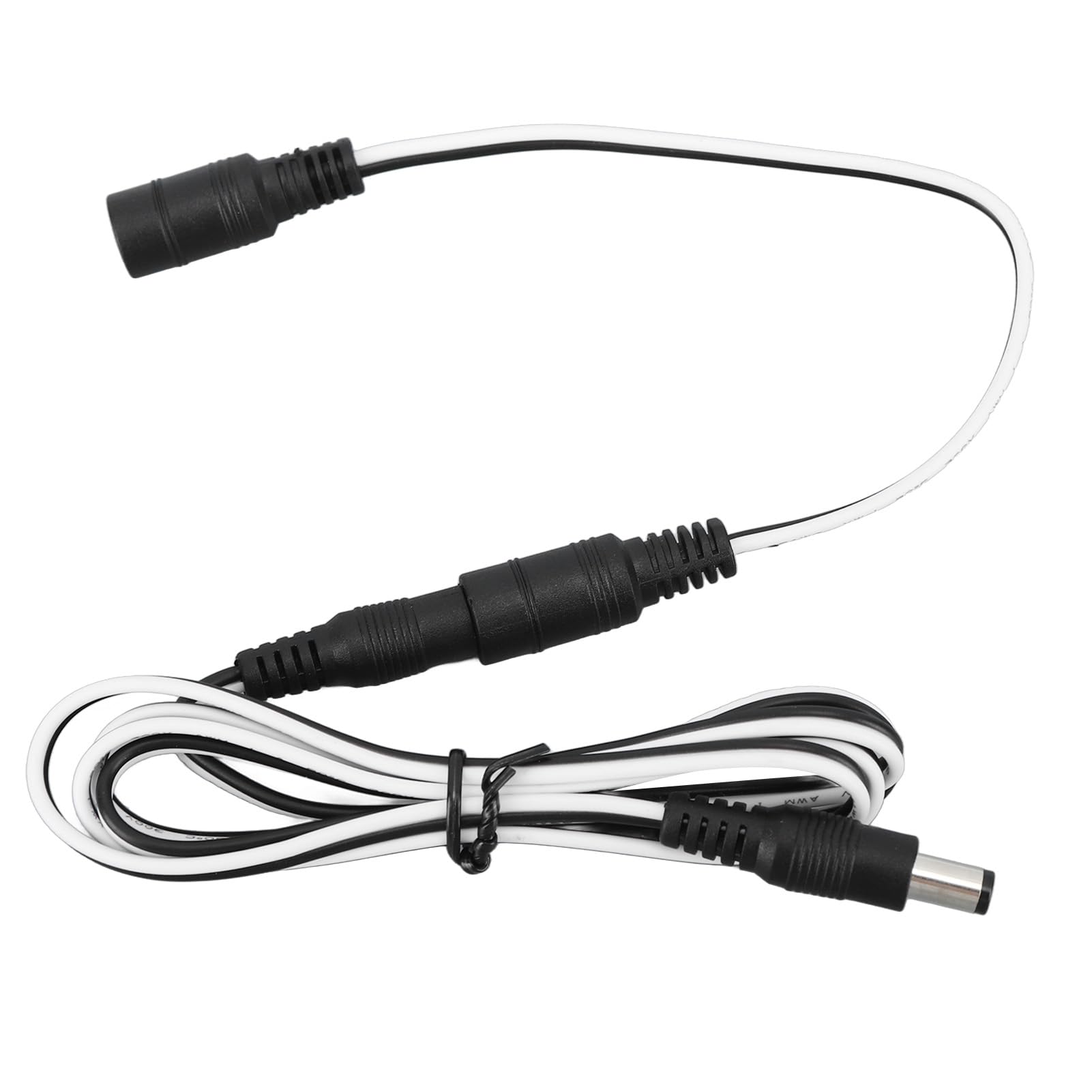 Solar Panel Extension Cable, High Safety Factor Plug and Play DC Extension Connector Cable for LED Lights (1m / 3.3ft)