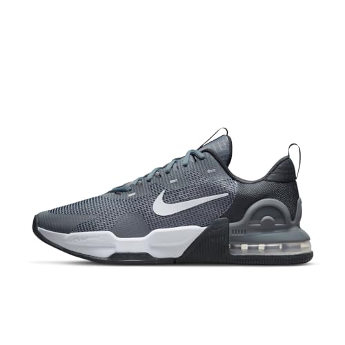 NIKE Men's M Nike Air Max Alpha Trainer 5 Sneaker, Smoke Grey White Dk Smoke Grey Dark Grey, 9 UK