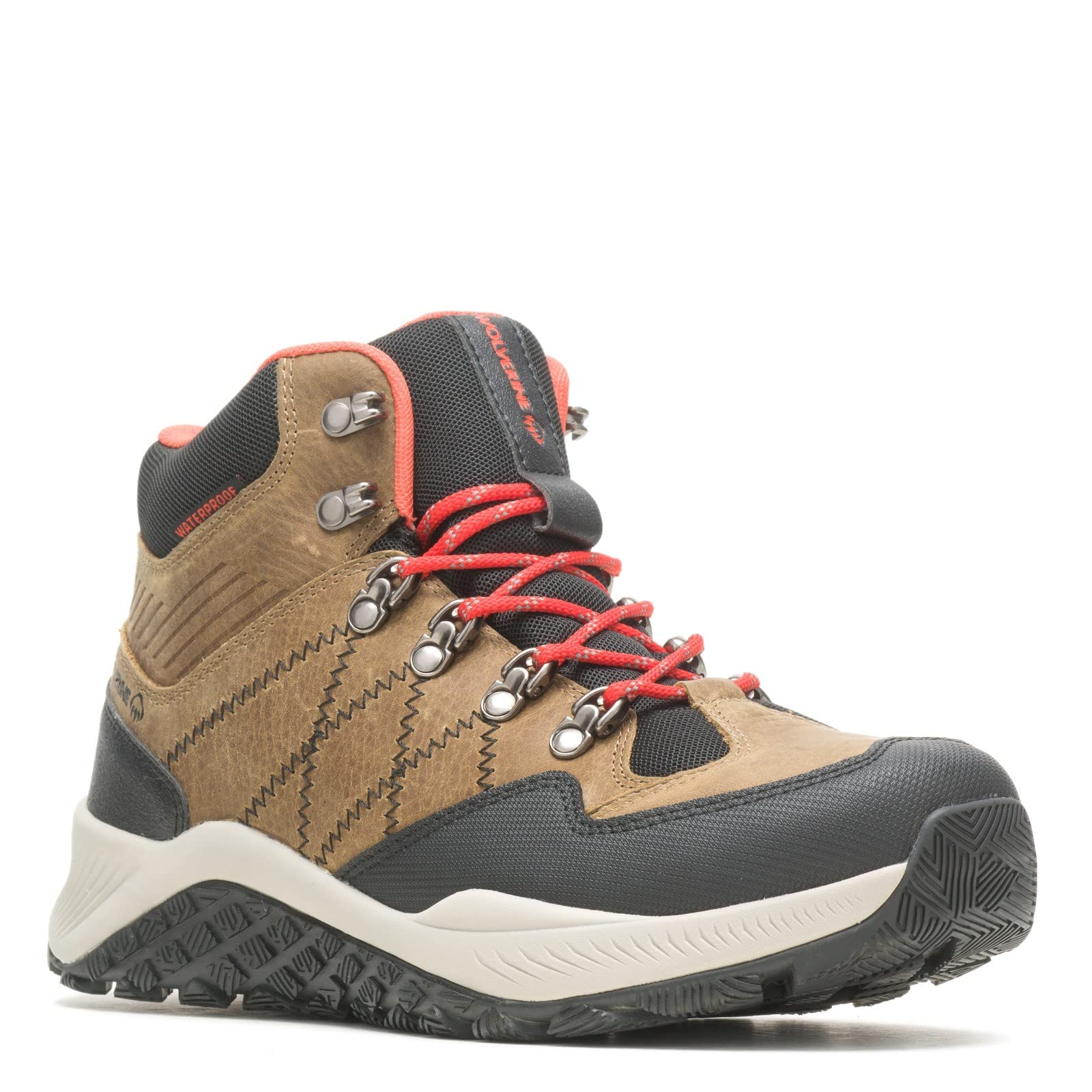 Wolverine Men's Luton Mid Waterproof Hiker Hiking Boot, Gravel, 13