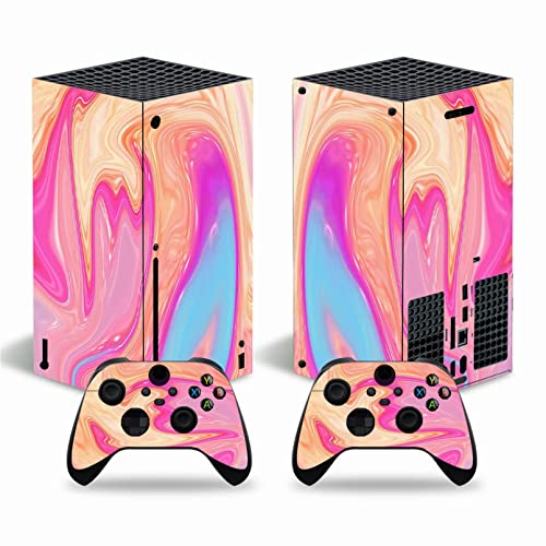WREXIL LEEWEE Protective Vinyl Skin Decal Cover for Series X Console Skins Wrap Sticker with Two Free Wireless Controller Decals 32624 Wrap Sticker