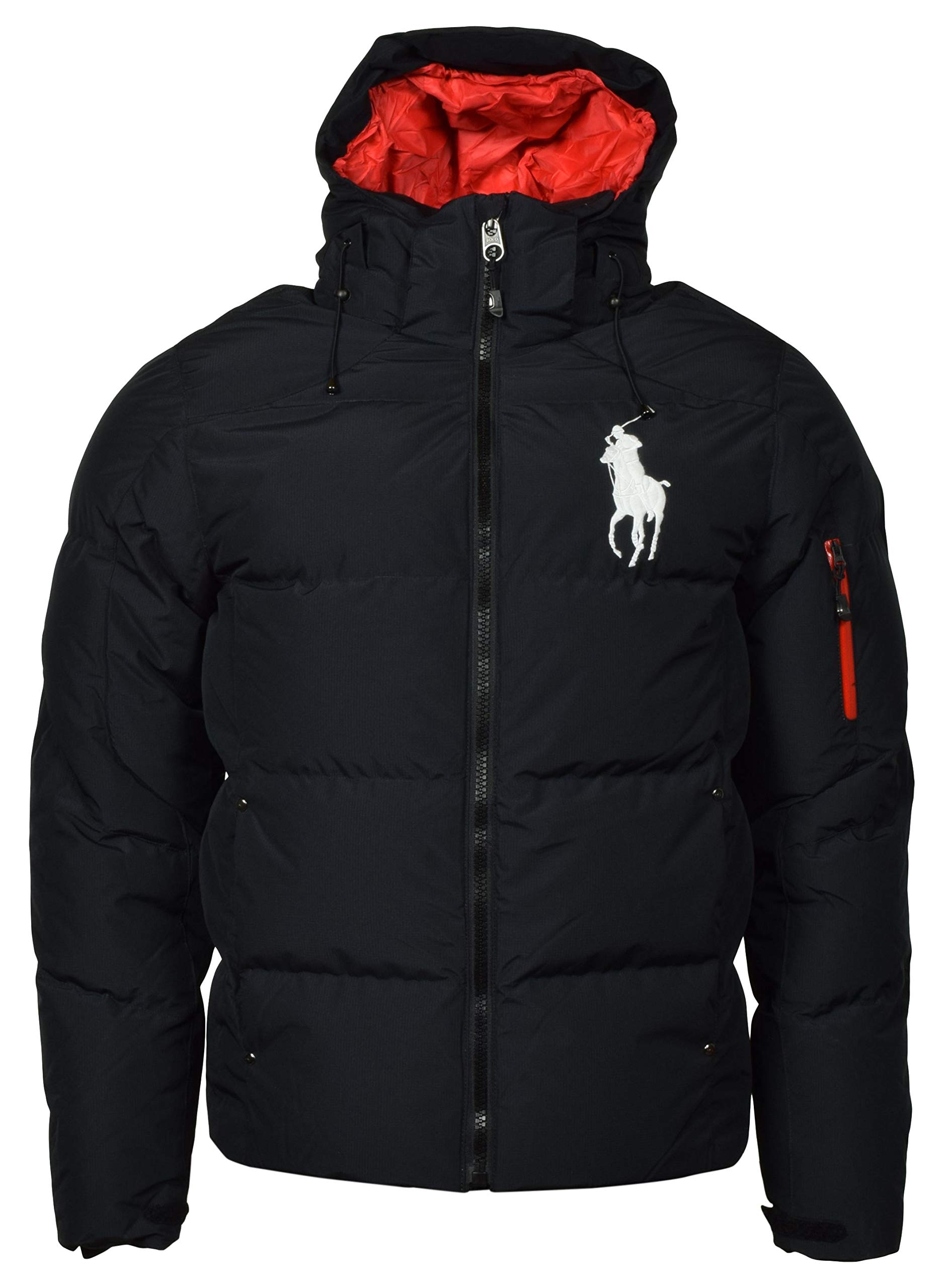 Polo Ralph Lauren Men's Big Pony Hooded Down Puffer Jacket - M - Black