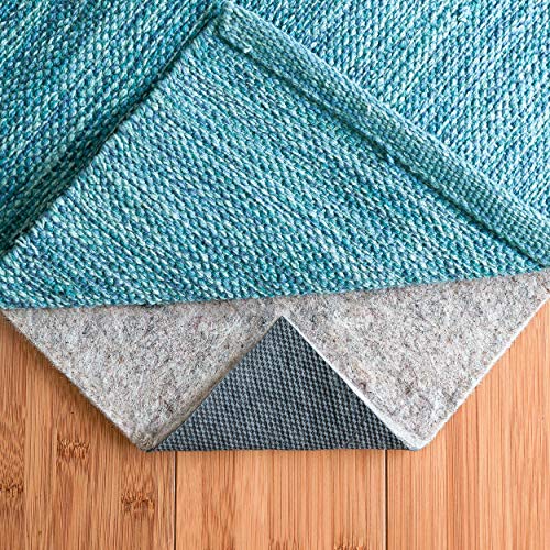 RUGPADUSA - Basics - 6'x9' - 1/4" Thick - Felt + Rubber - Non-Slip Rug Pad - Cushioning Felt for Added Comfort - Safe for All Floors and Finishes