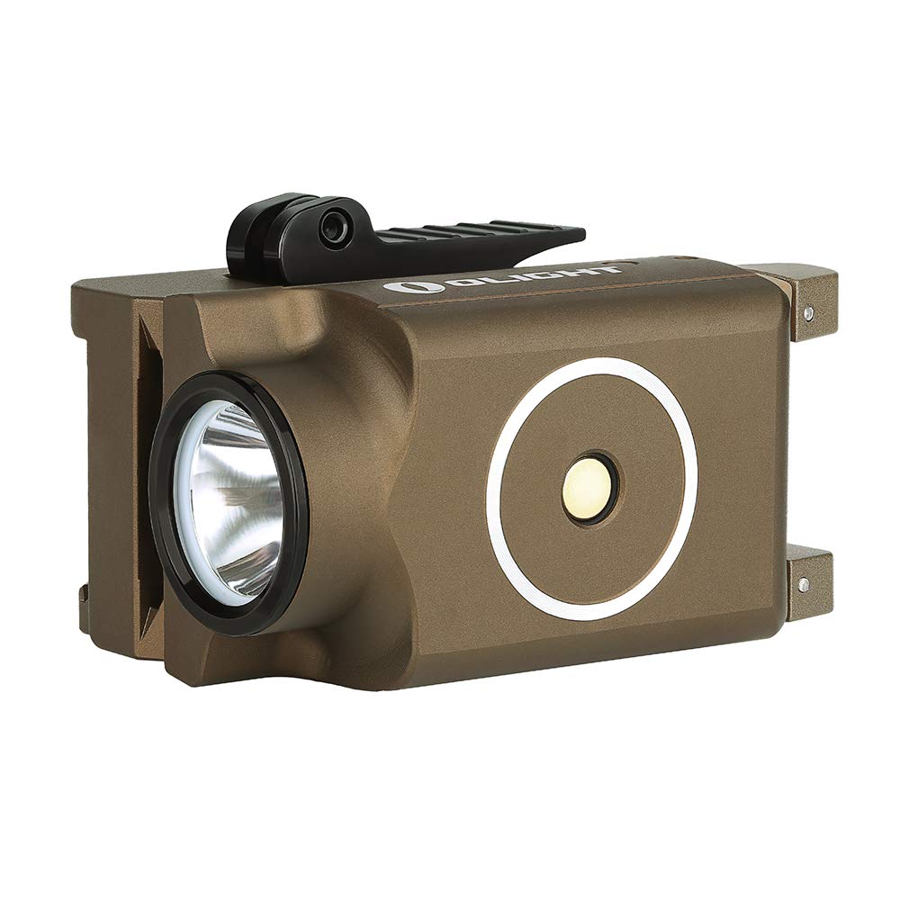 PL-MINI 2 VALKYRIE 600 Lumen modular weaponlight Rechargeable compact Subcompact pistol light, Build-in Lithium, magnetic charging, adjustable mount for Glock, Picatinny rail (Desert Tan (FDE))