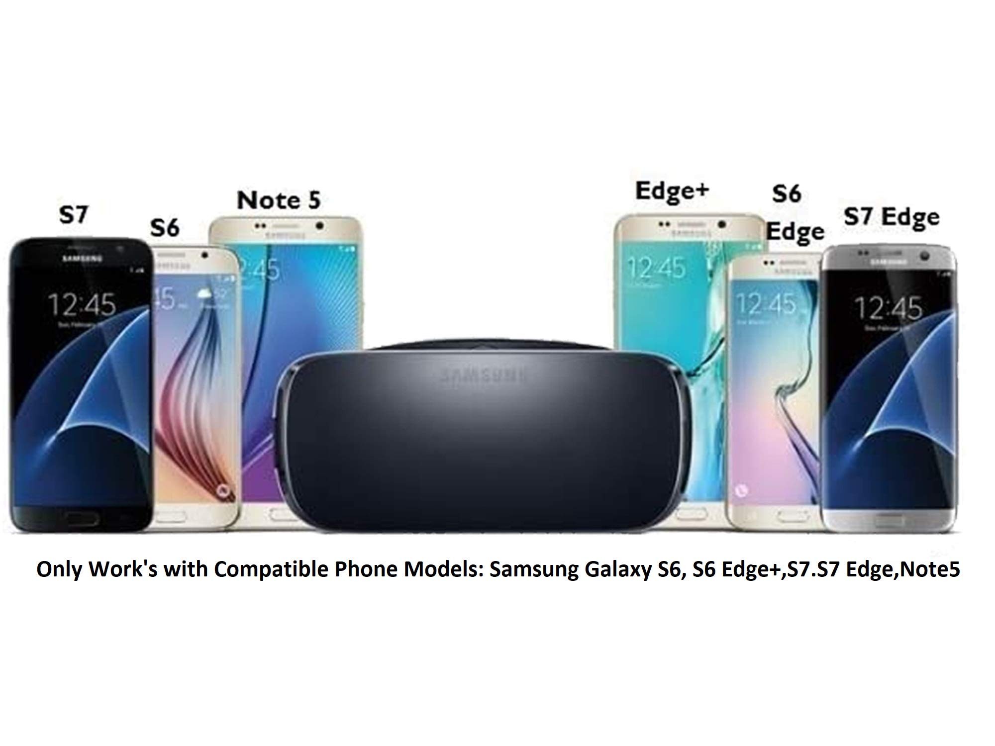 Samsung Galaxy 3D Gear VR (2015) by Oculus with Controller for - S6/S6 Edge/S7/S7 Edge/Note5 (Retail Packing Kit)