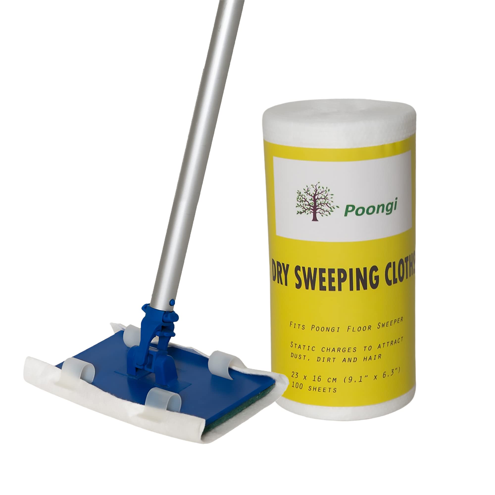 Poongi Floor Sweeper Dry Wipes (White)
