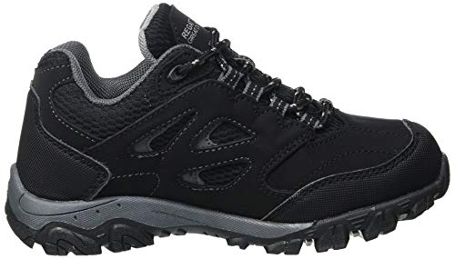 Regatta Childrens/Kids Holcombe Low Junior Hiking Boots (5 M US Big Kid) (Black/Granite)