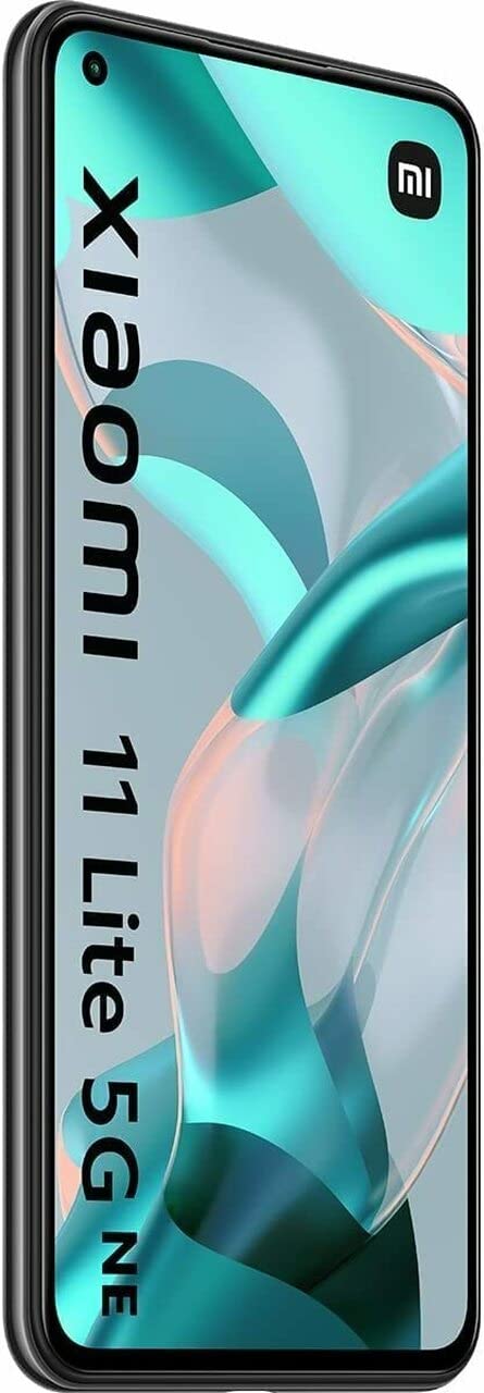 Xiaomi Mi 11 Lite 5G NE Dual 128GB 8GB Factory Unlocked (GSM Only | No CDMA - not Compatible with Verizon/Sprint) | International Version | Bundle w/Wireless Charger - Black