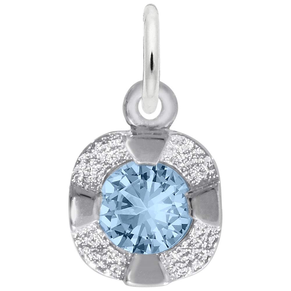 Rembrandt Charms 925 Sterling Silver Petite Birthstone - Dec Charm Pendant
