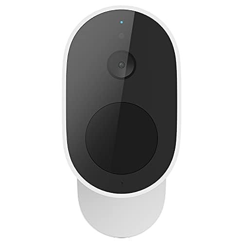 Xiaomi Mi Wireless Outdoor Security Camera 1080p, IP65 Dust and Water Resistant, 2-Way Audio, 130° Wide Angle, 90-Day Long Battery Life, 7m PIR Human Detection, White