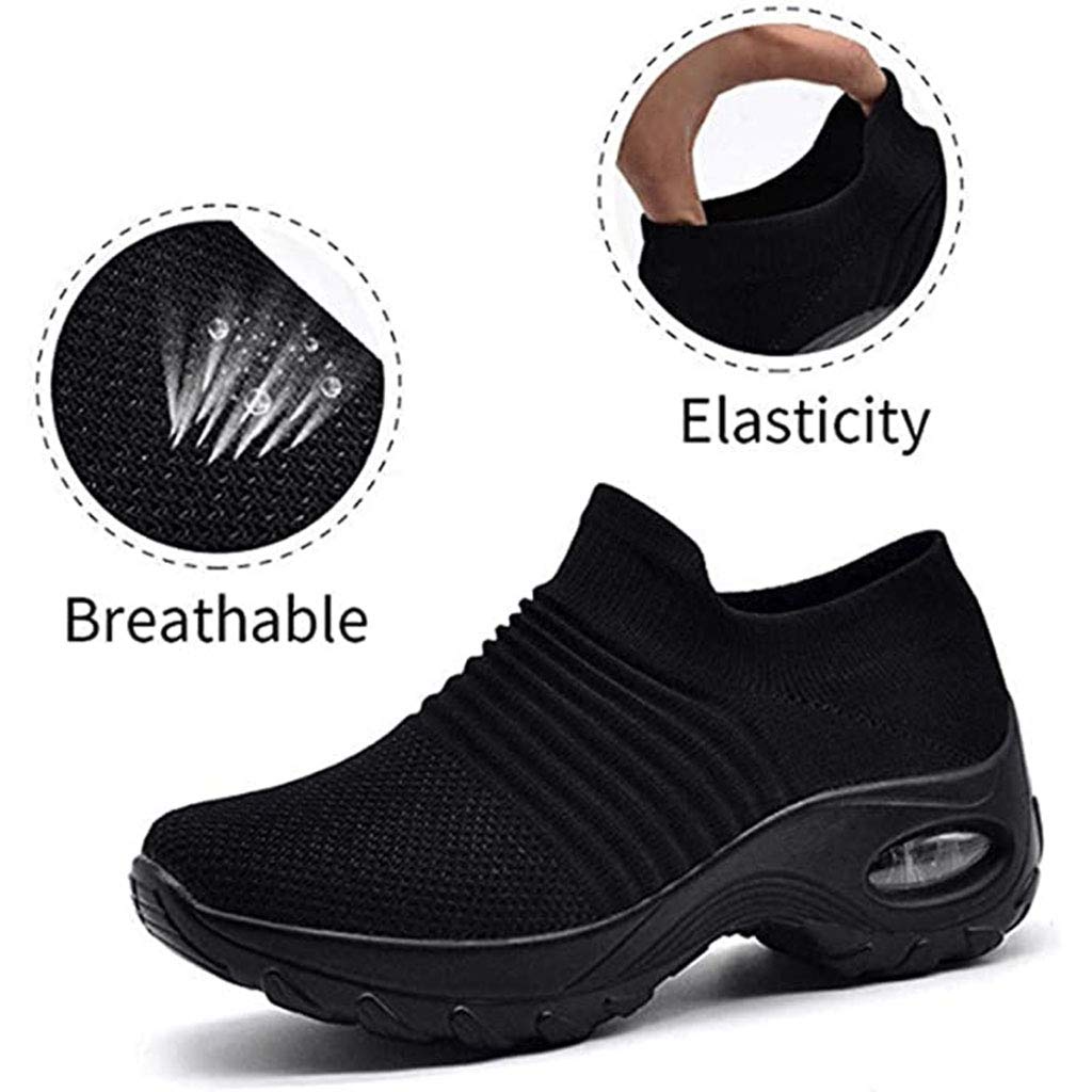 Super Soft Women’s Walking Shoes Ladies Soft Comfy Sole Sneakers Sock Shoes