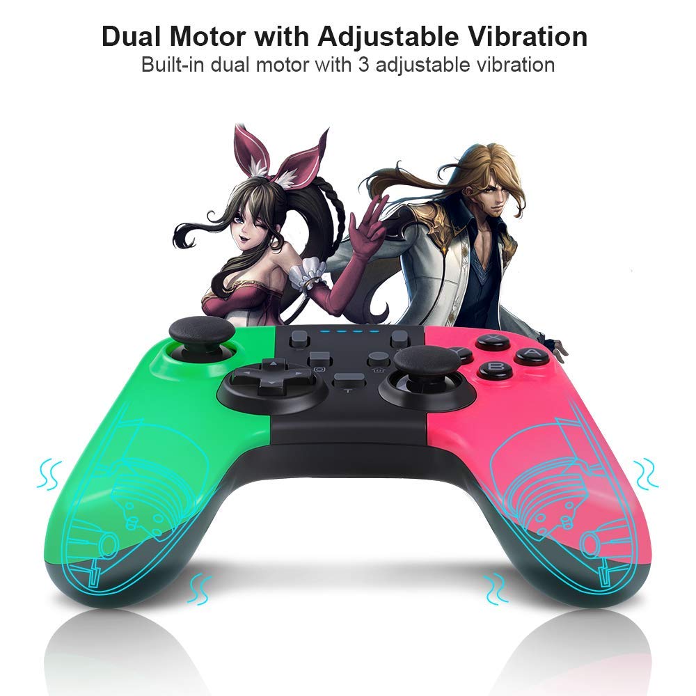 STOGA Wireless Controller for Switch/Lite/OLED, Remote Pro Controller for Switch Console, Game Controller Supports Gyro Axis, Turbo and Dual Vibration