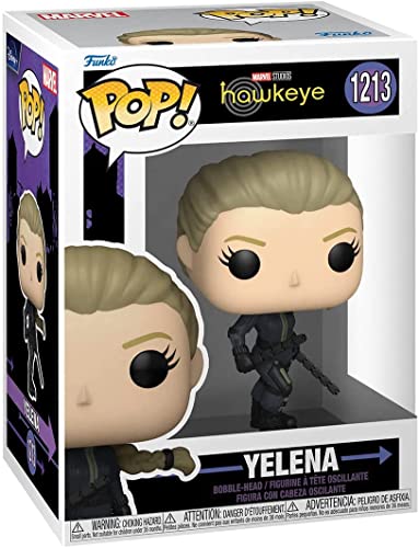 POP Marvel: Hawkeye - Yelena Belova [Black Widow] Funko Vinyl Figure (Bundled with Compatible Box Protector Case)
