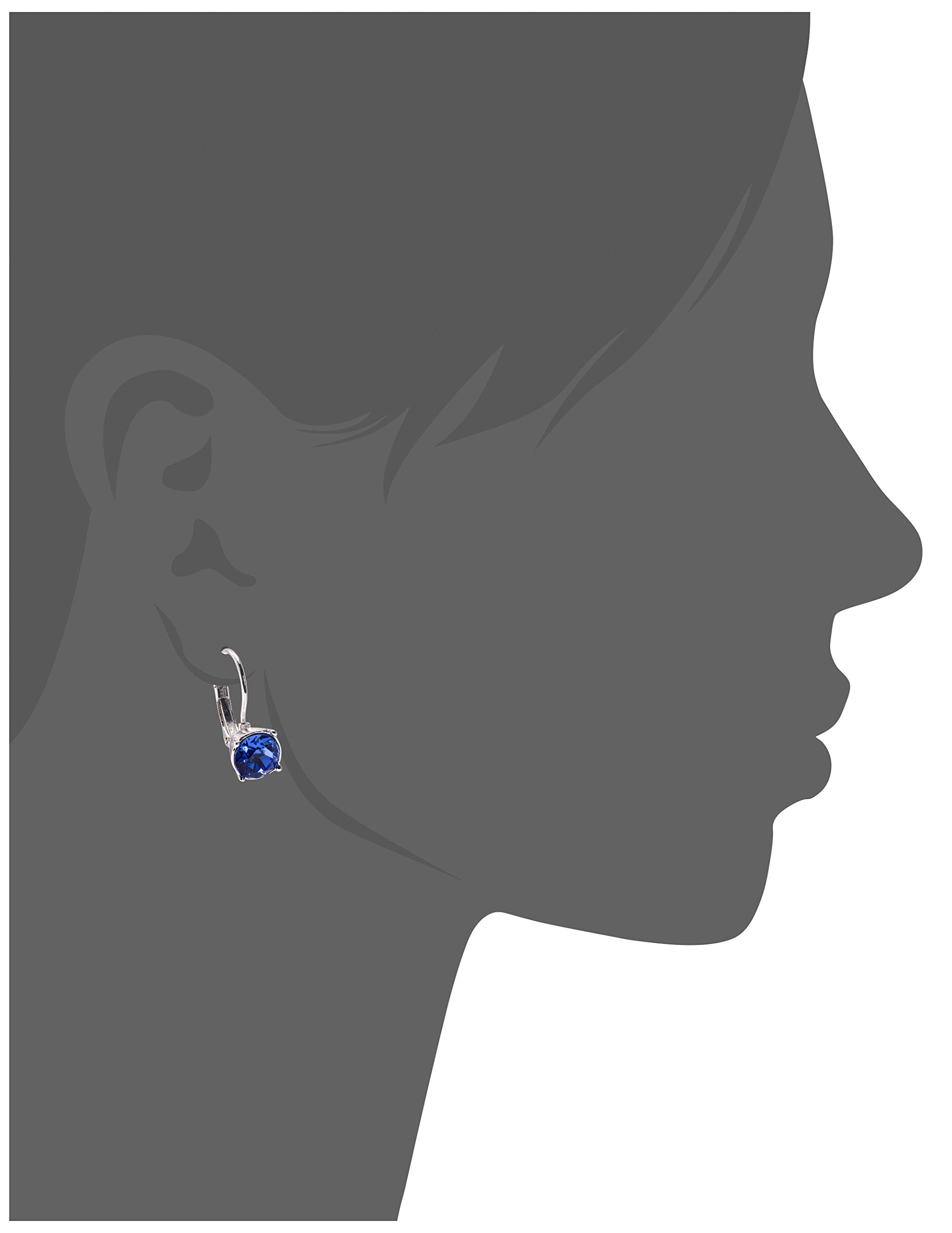 Nine West Party Time Blue Crystal Drop Earrings