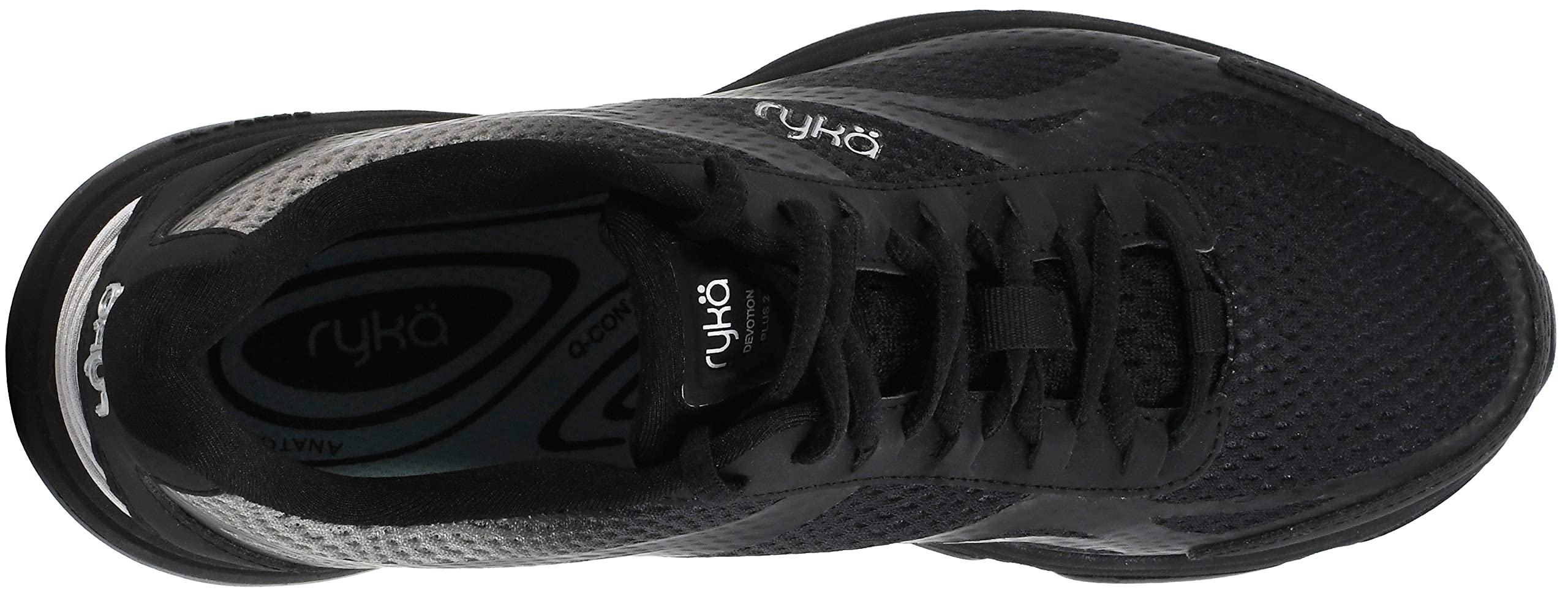 Ryka Women's Devotion Plus 2 Walking Shoe, Black/Grey, 9 W US