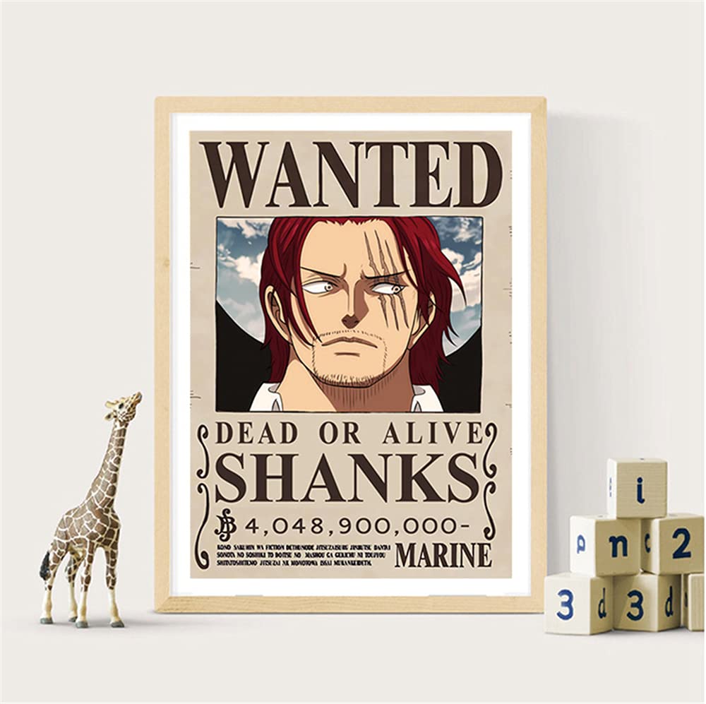 OP Pirate Anime Wanted Posters, New Edition, 28.5cm×19.5cm, Luffy 1.5 Billion, Pack of 24