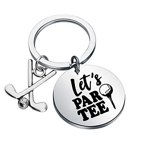 POTIY Golfer Gift Golf Keychain Charm Jewelry for The Lovers and Collectors of Golf (golf keychain)