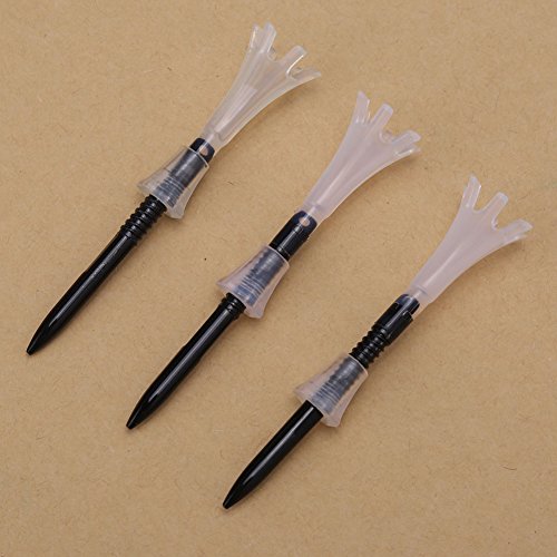 Xirfuni Durable Golf Tee, High Performance PP Plastic 3 Pcs/Lot Golf Tee for Today's Larger Drivers for Golf Assisted Traini