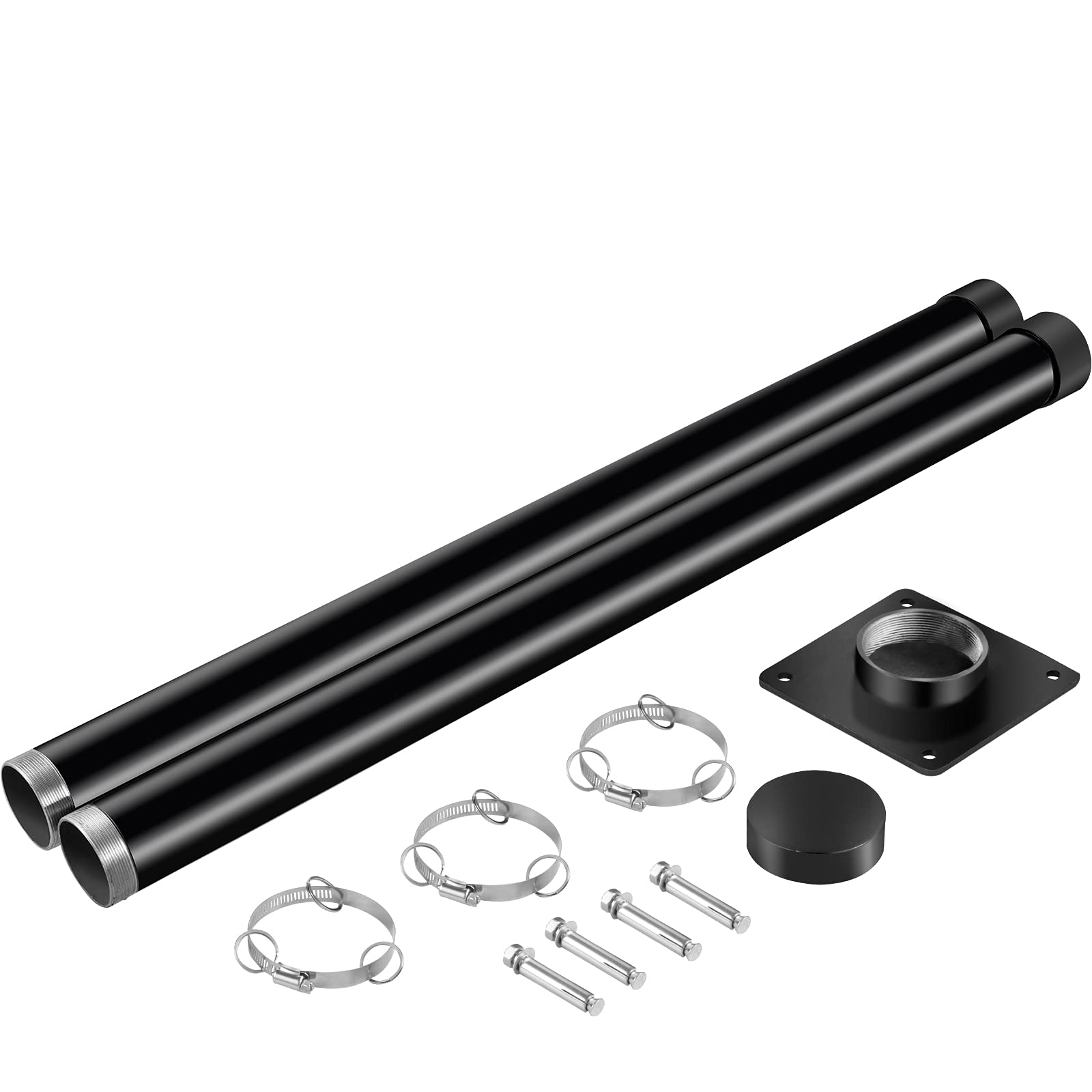 VEVOR ZYPZCG1 Sun Shade Post, Black