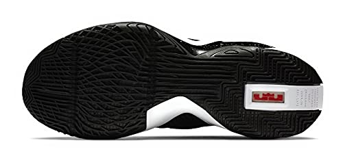 Nike Mens Lebron Soldier XIV 14 Basketball Shoes (Black/White-University Red, Numeric_12)