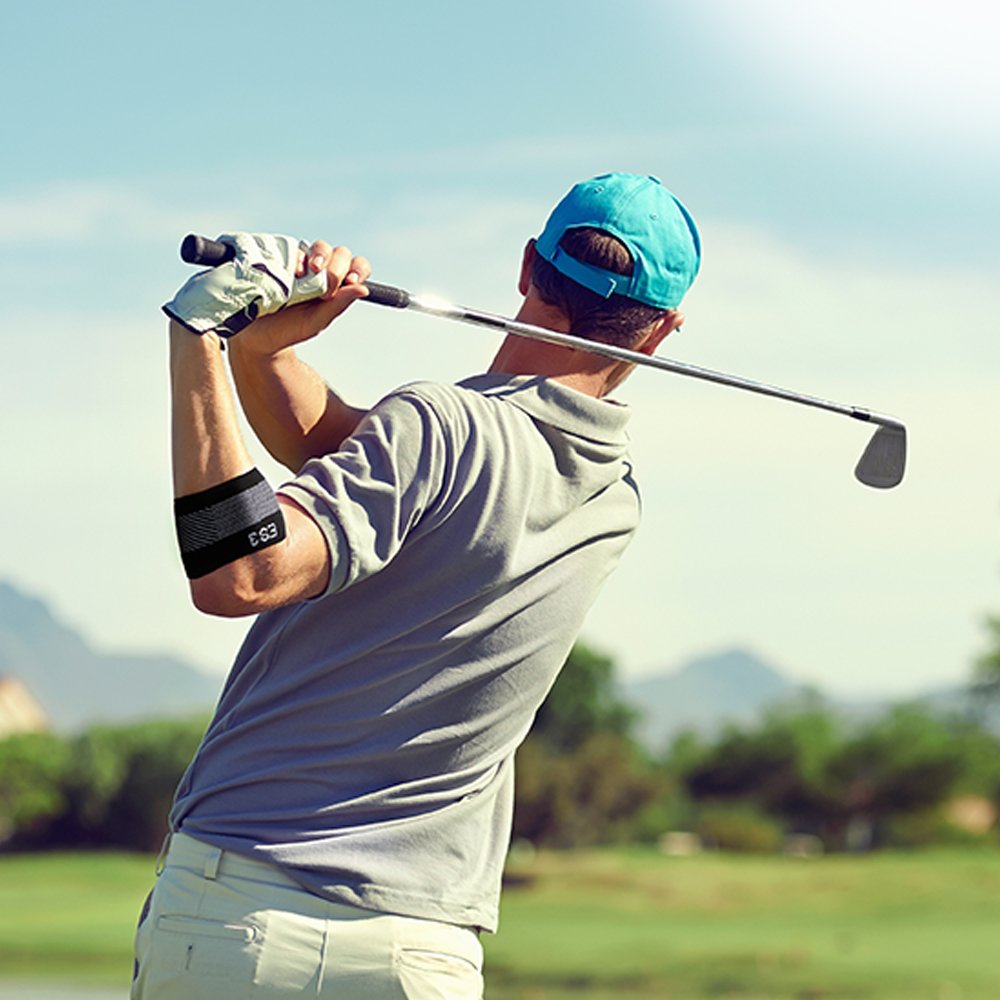 OrthoSleeve Elbow Brace ES3 Designed to Help with Tennis Elbow, Golfer's Elbow, General Elbow Pain, and Forearm Pain