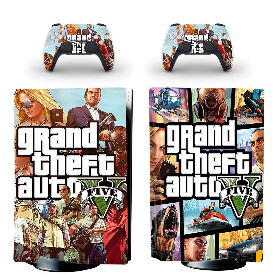 Street Stolen PS5 Whole Body Vinyl Skin Sticker Decal Cover for PlayStation 5 System Console and Controllers