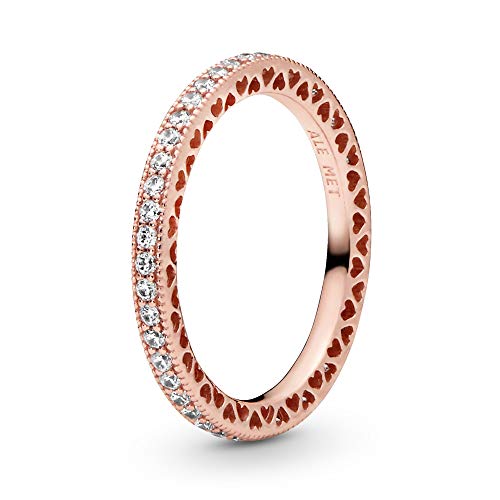 Pandora Hearts Of Pandora Ring, PANDORA Rose, Clear Cubic Zirconia, Size 7