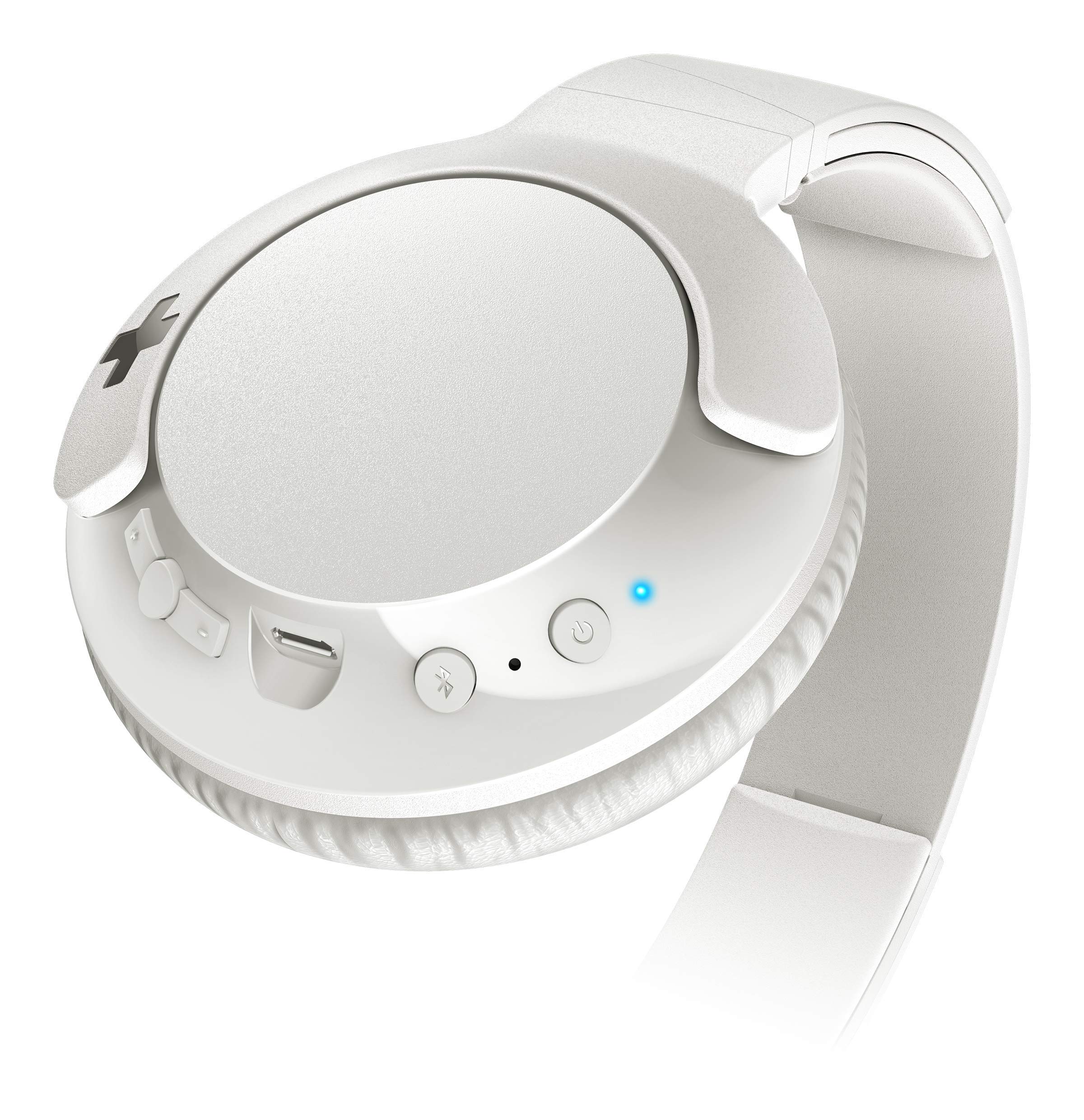 PHILIPS BASS+ SHB3175 Wireless Headphones, up to 12 hours of playtime - Matte White