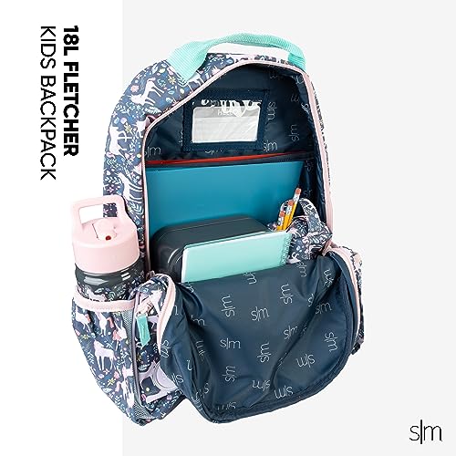 Simple Modern Marvel Kids Backpack for School Boys | Avengers Elementary Backpack for Teen | Fletcher Collection | Kids - Large (16" tall) | Captain America Shield