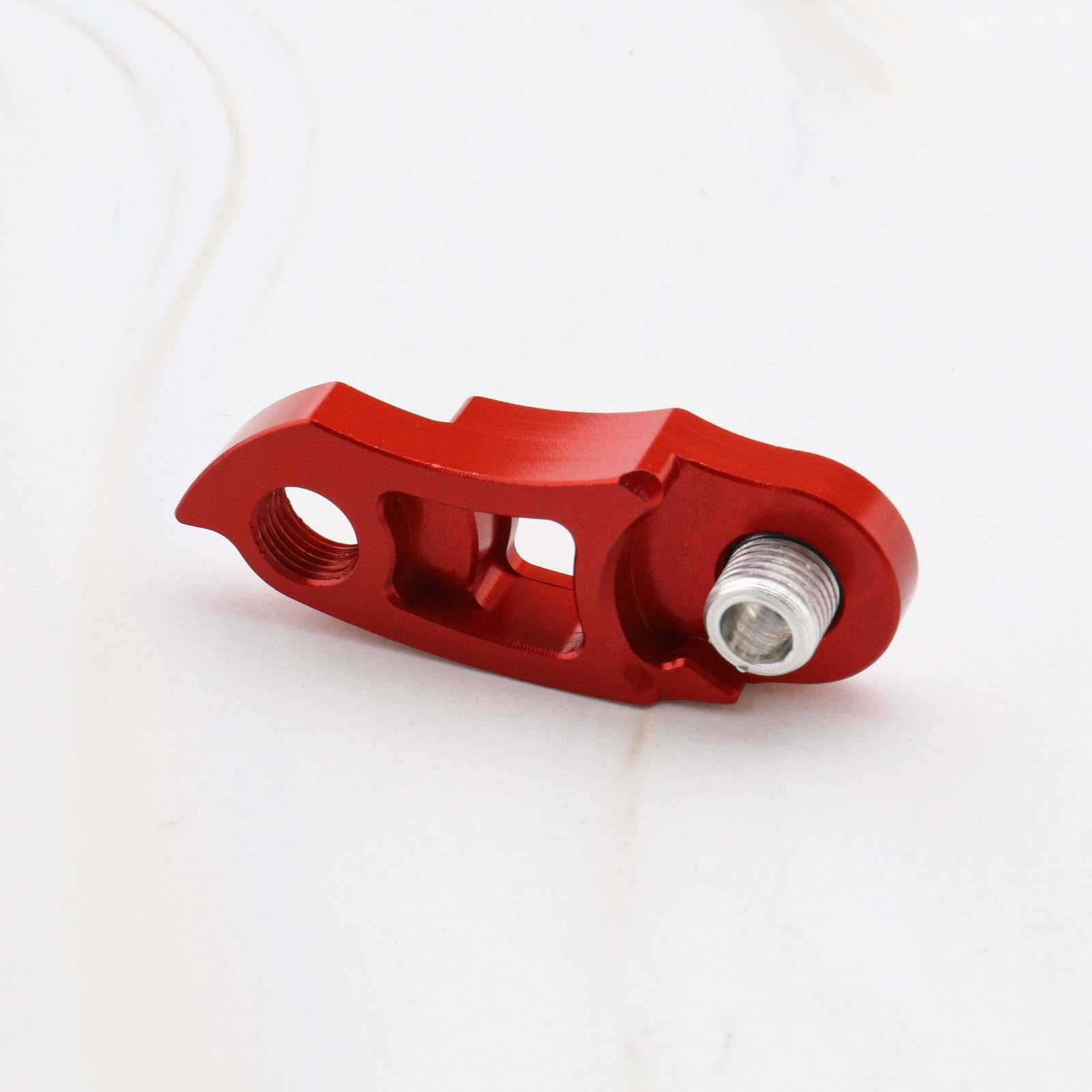 SING F LTD MTB Bike Rear Derailleur Link Hanger Extender Frame Tail Hook Adapter Tool Red Aluminum Alloy Compatible with Flywheel Mountain 40T/42T/46T/50T/56T