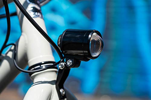 Portland Design Works | Kepler E-bike Headlight | Bosch E-bike System Plug and Play, Black, Fits e-bikes with fork crown hole for mounting