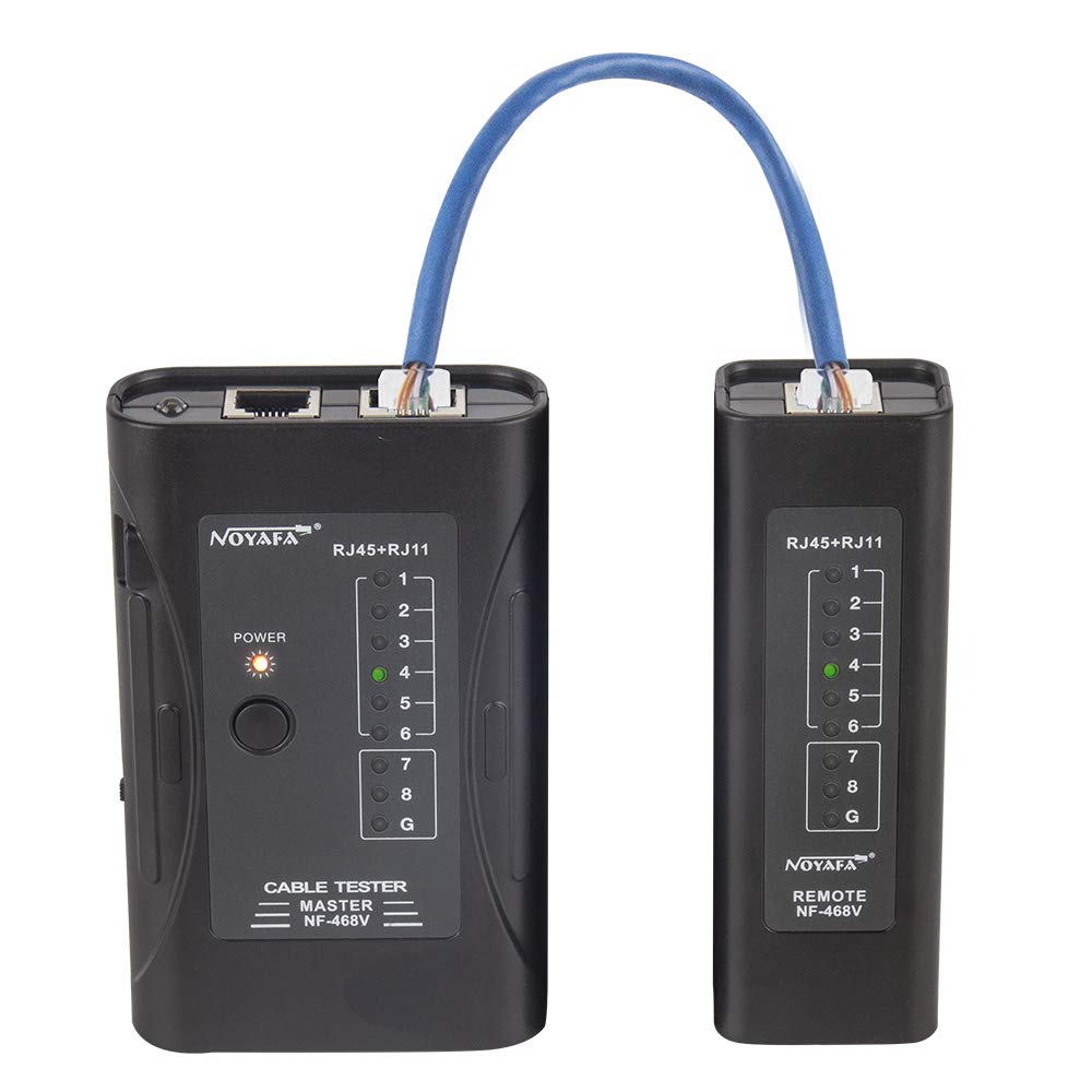 NOYAFA Network Cable Tester for RJ45/RJ11/RJ12/CAT5/CAT6/CAT7 Wire Test Tool, NF-468V