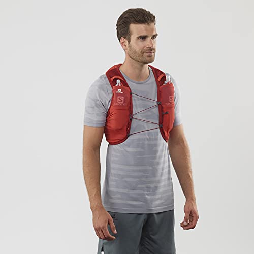 Salomon unisex adult Active SKIN 8 SET Pack 0 29L , Valiant Poppy/Red Dahlia, X-Small US