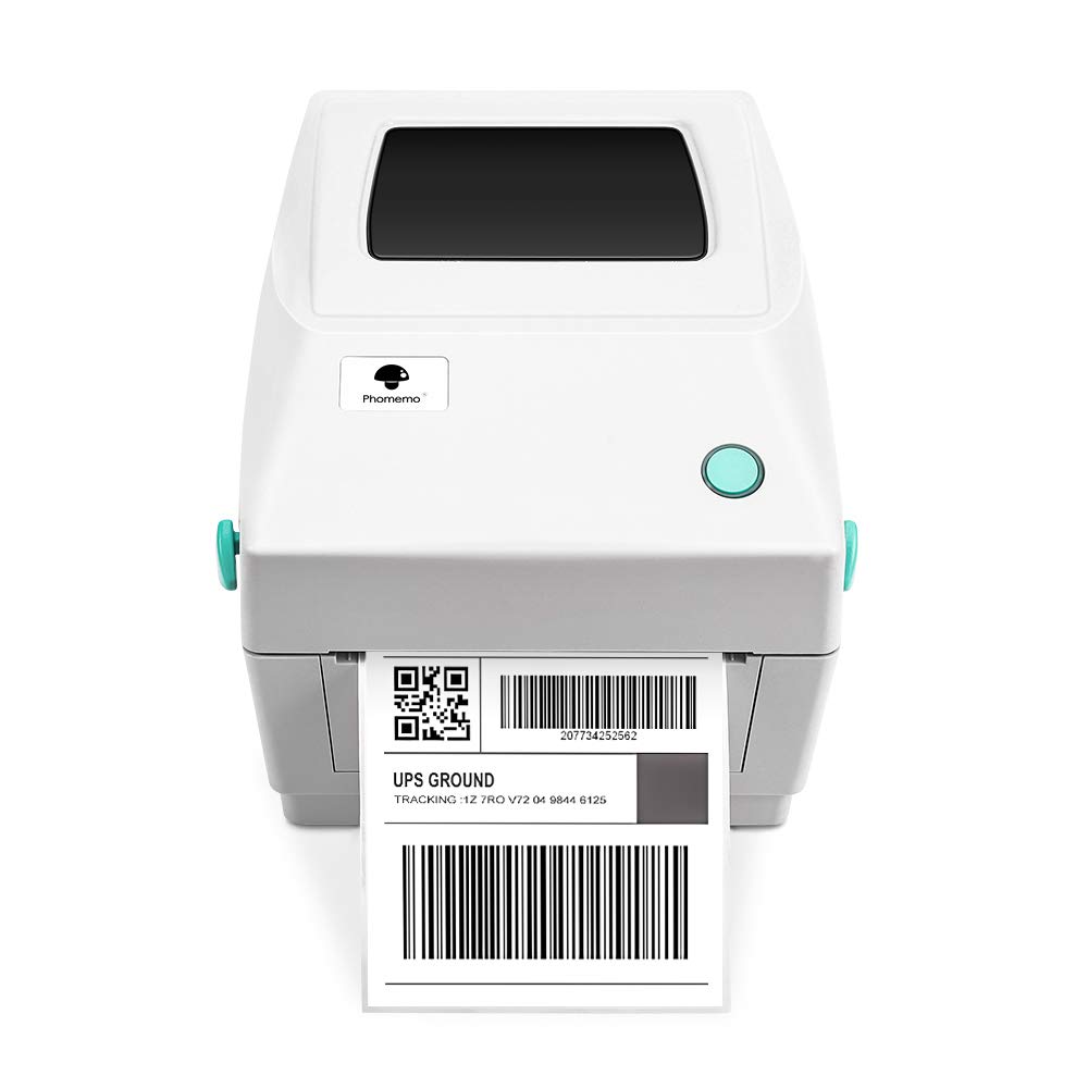 Phomemo Shipping Label Printer for Shipping Packages, 152mm/s 4x6 Thermal Desktop Label Printer Maker for Address Barcode Mailing, Work with Ebay Amazon USPS FedEx DHL, Compatible with Mac & Windows