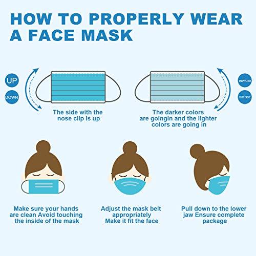 Sheal 100pcs Breathable Fashion Individually Packaged Face Маsκ Disposable 3-layers Protective Earloop For Adult (Color Contrast)