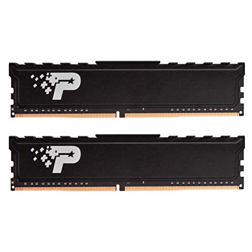 Patriot Memory Signature Premium DDR4 16GB (2x8GB) 2400MHz (PC4-19200) UDIMM Kit with Heatshield PSP416G2400KH1