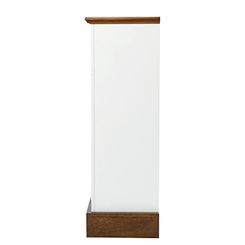 SEI Furniture Eastrington Industrial Electric Fireplace, White