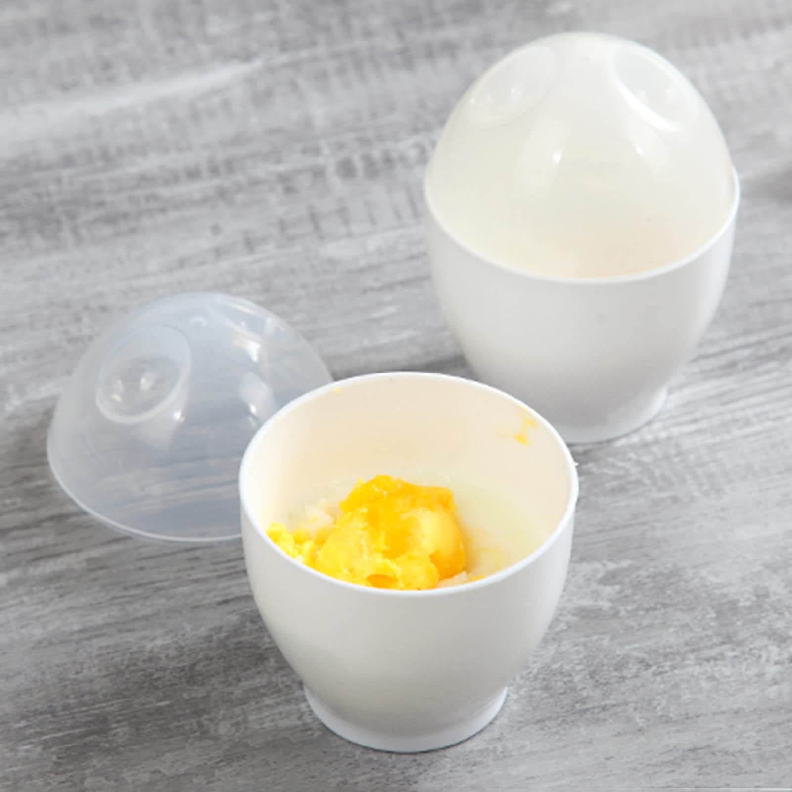 Walbest Egg Boiler Simple Design Egg Poacher Cup PP Long Service Life White