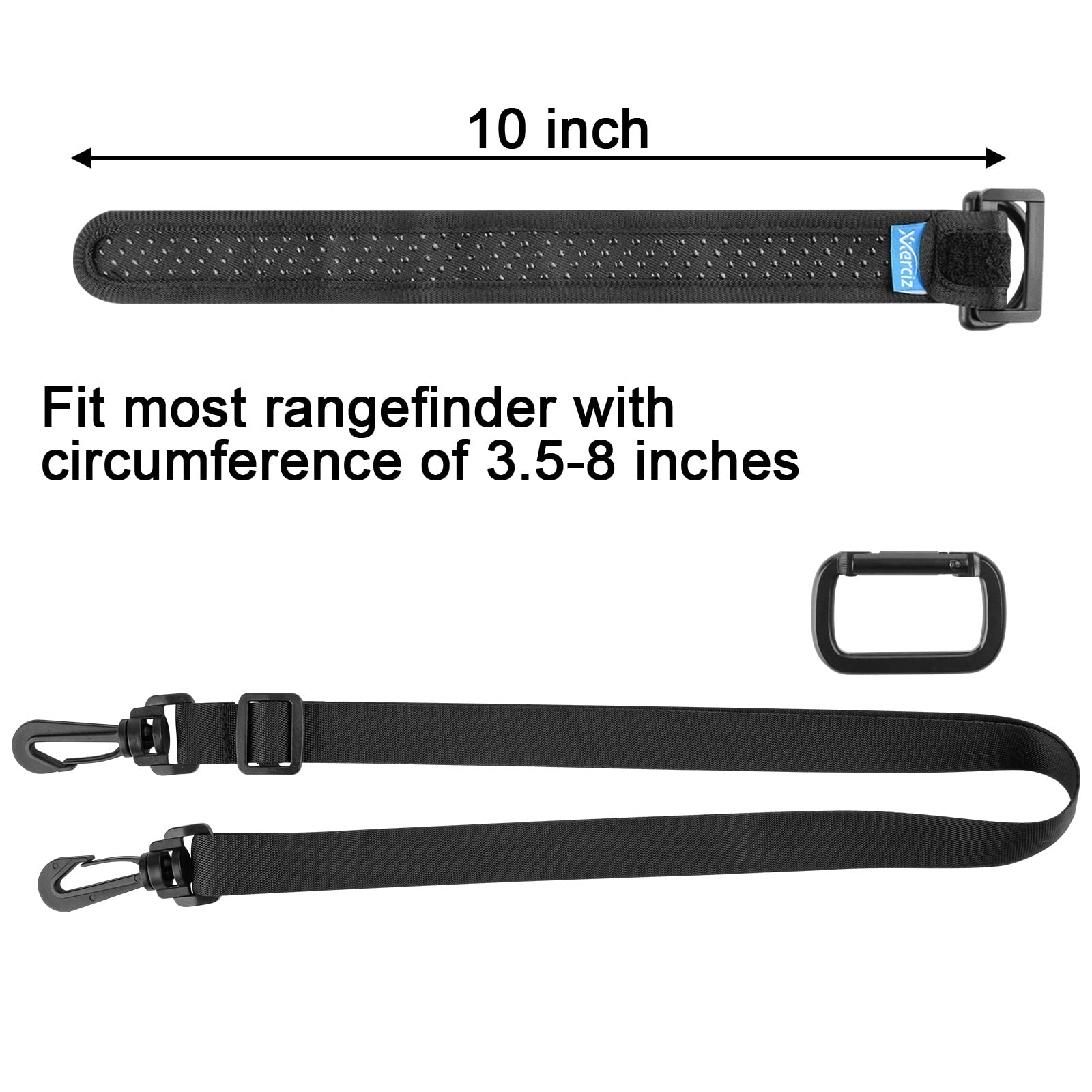 Xxerciz Rangefinder Lanyard Carabiner Golf Range Finder Holder Carrying Strap Golf Accessories for Golfer Hunting Rangefinders
