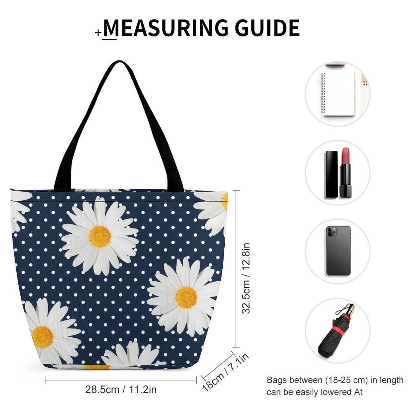 Wangsxing Handbag Women Daisy Shopping Tote Shoulder Bag