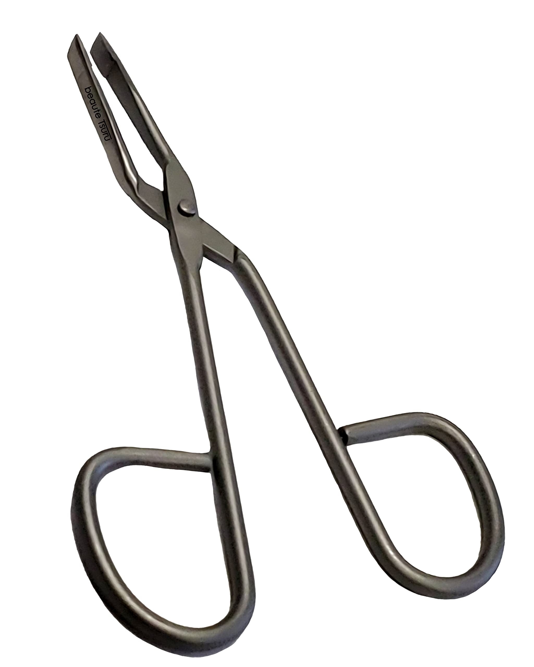 Professional Scissor Handle Tweezers (Matte Finish, Straight Flat Tip)