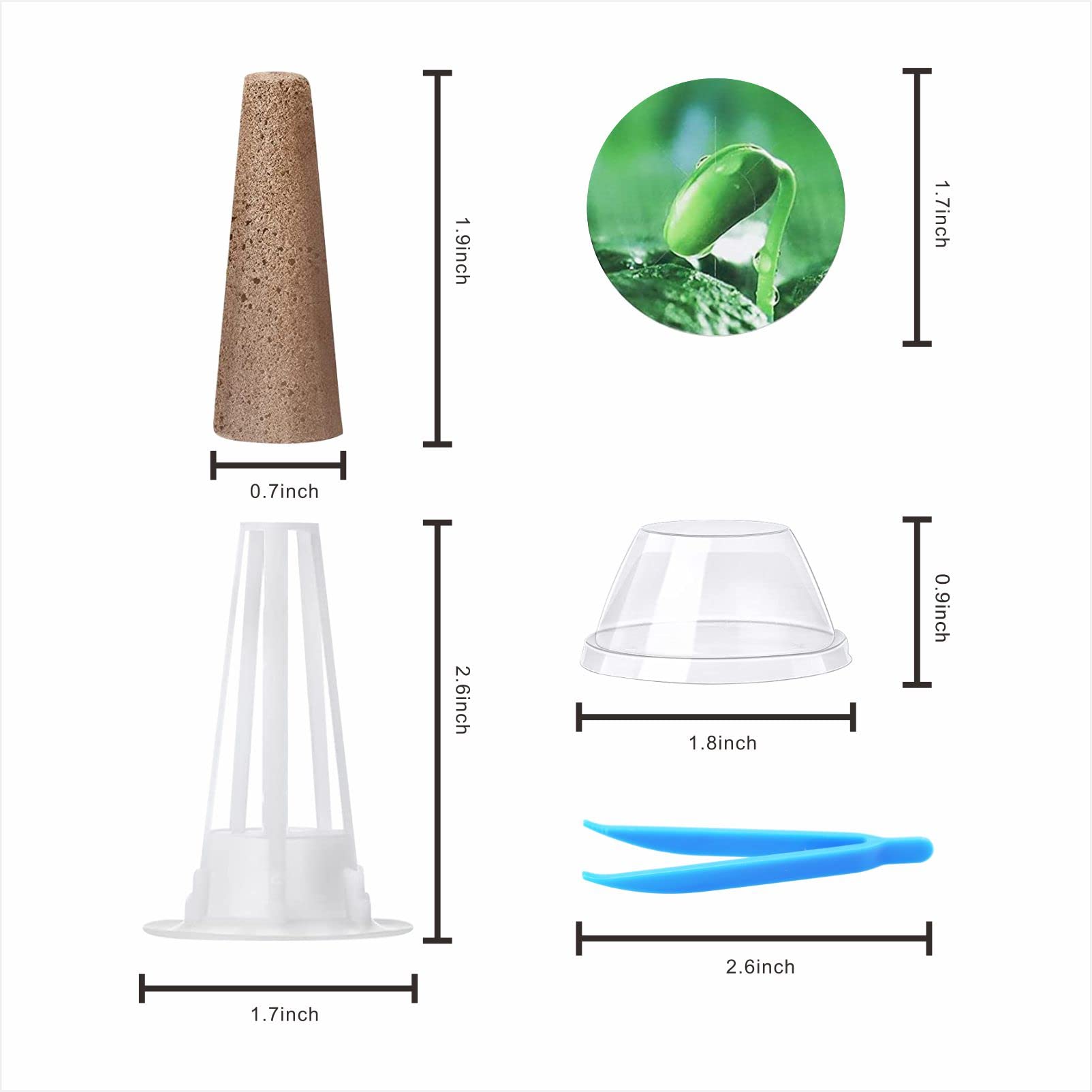 XFVFXZZ 121 Pcs Seed Pods Kit Compatible with Aerogarden, Suitable for Hydroponics Growing System for a Variety of Plants, Outdoor and Indoor Hydroponics Supplies