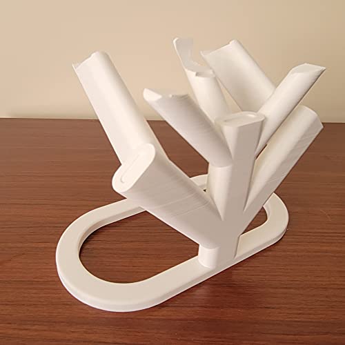 Virtual Reality (VR) Stand for Oculus Quest 2 Headset and Controllers - Znet3D (White)