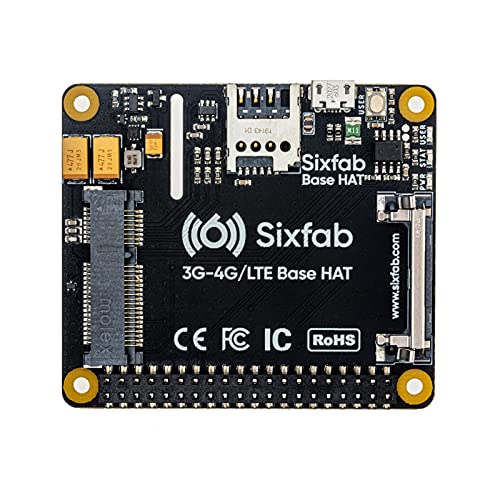Raspberry Pi 4G/LTE Cellular Modem Kit - Hardware | Global IoT SIM Card w $25 Free Credit | Free Cloud Software | Remote Network Monitoring | Remote Terminal Access